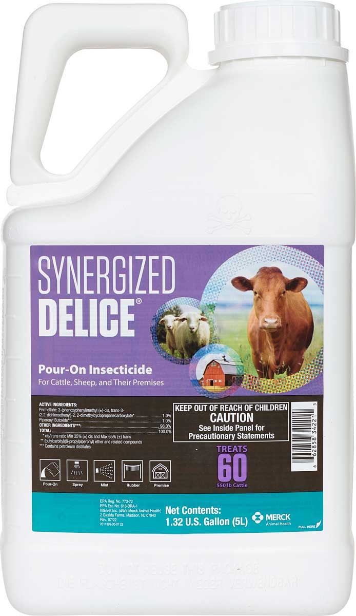 Synergized DeLice Pour-On Insecticide 5L – JRG Livestock & Pet Supply