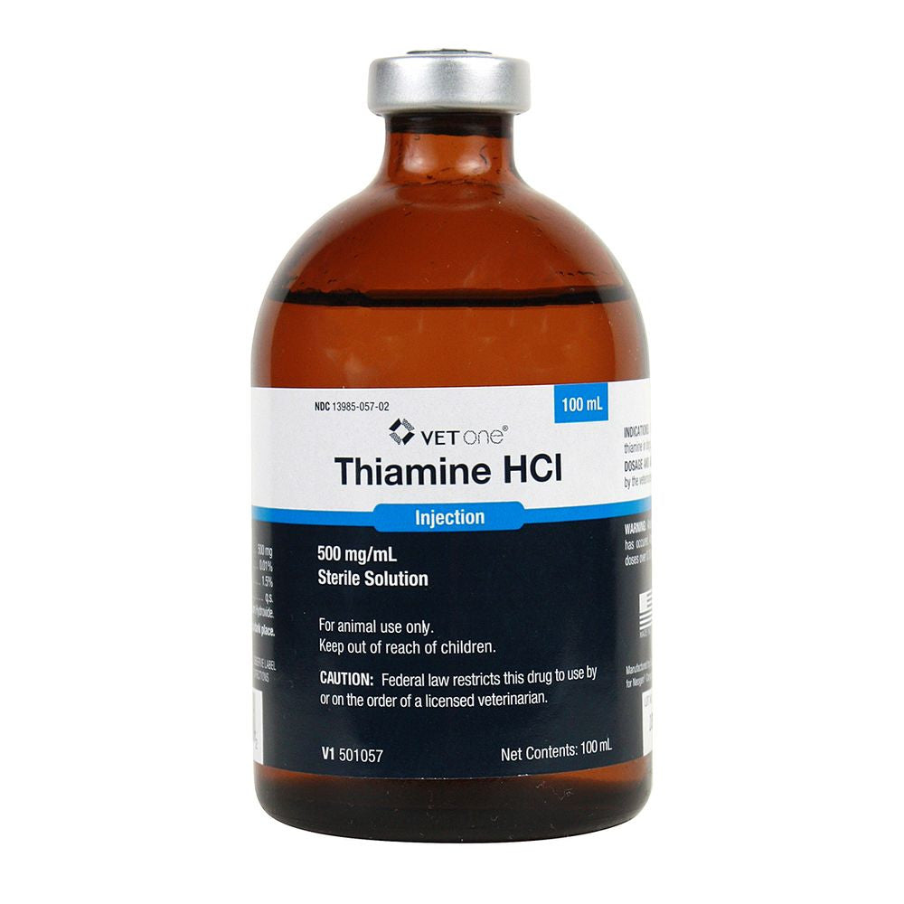 Thiamine HCI 500mg/mL 100mL – JRG Livestock & Pet Supply